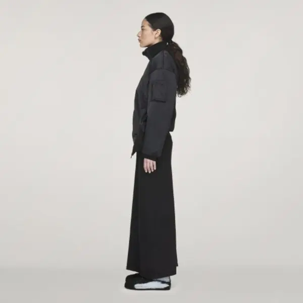 Y3 Zip-up Bomber Jacket With Stand Collar