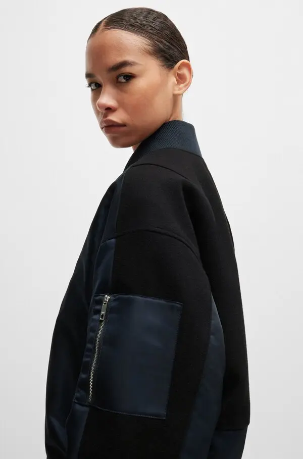 Hugo Boss Panelled Bomber Jacket