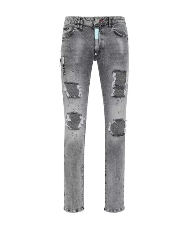 Philipp Plein Belt-loop Jeans - Gray