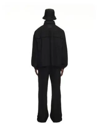 Off-White Mid-rise Straight Leg Cargo Trousers - Black