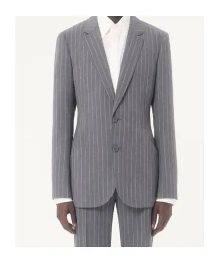 Valentino Garavani Single-breasted Jacket In Pinstripe Wool