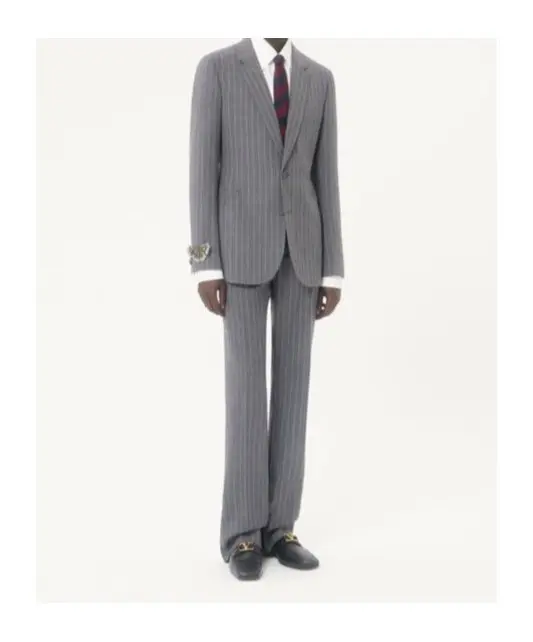 Valentino Garavani Single-breasted Jacket In Pinstripe Wool