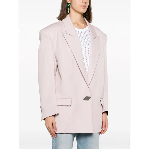 Attico Oversize Blazer With Peak Lapel