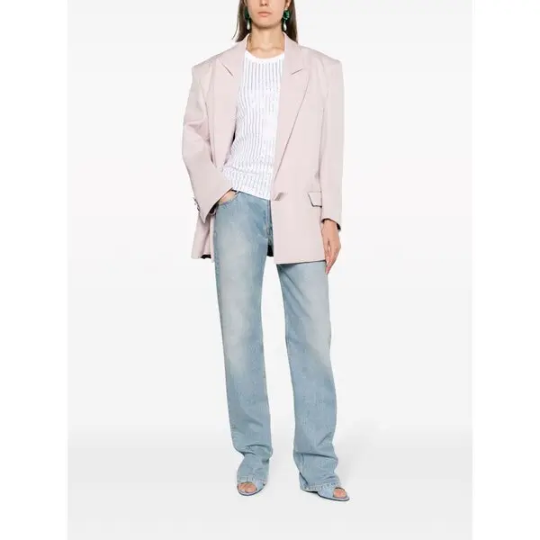 Attico Oversize Blazer With Peak Lapel