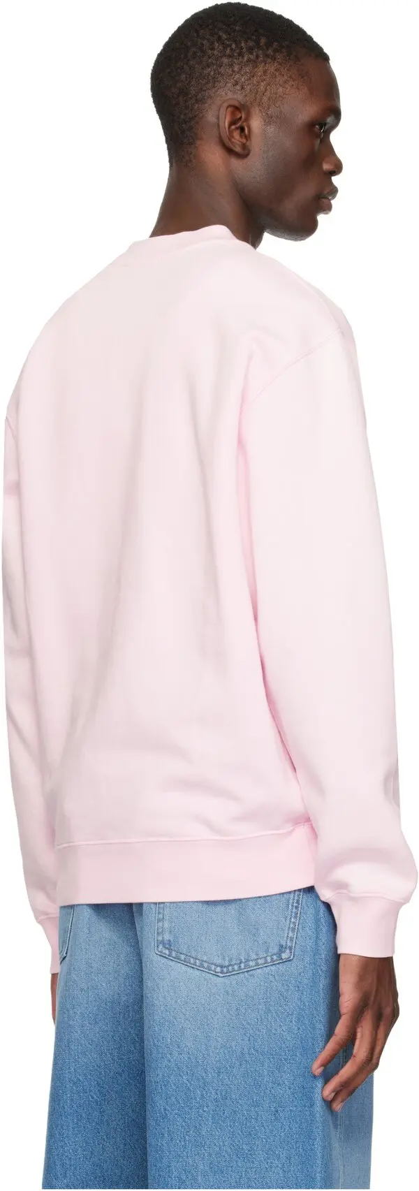 Jacquemus Logo Patch Crewneck Sweatshirt - Pink