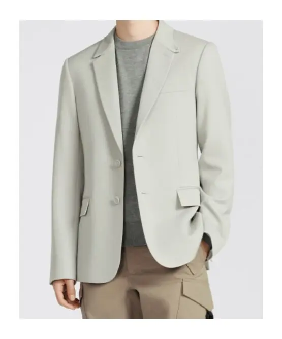Dior Single-breasted Long-sleeved Blazer - Gray