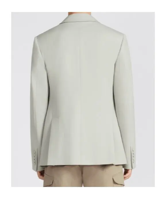Dior Single-breasted Long-sleeved Blazer - Gray
