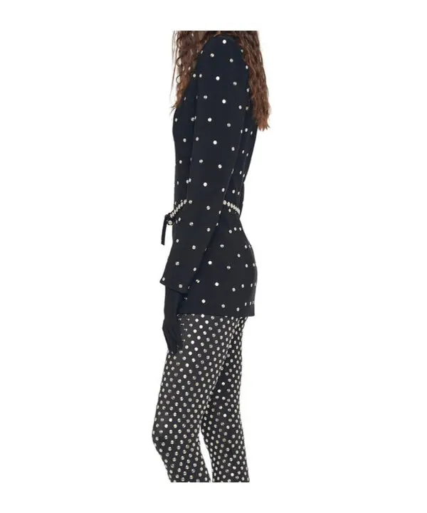 Norma Kamali Studded Fitted Jacket