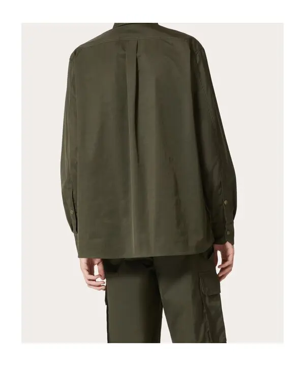 Valentino Garavani Logo Plaque Long-sleeved Shirt
