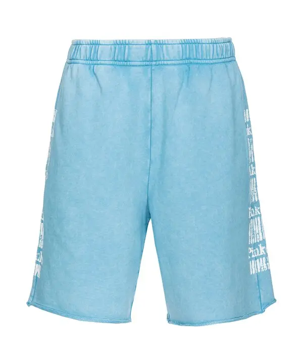 Pinko Libreville Raw-cut Hem Track Shorts - Blue