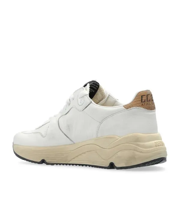 GOLDEN GOOSE Star Patch Lace-up Sneakers - White
