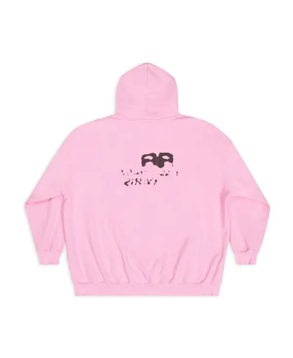 Balenciaga Graffiti Print Cotton Hoodie