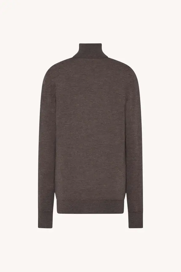 THE ROW Lizzy High Neck Sweater - Brown