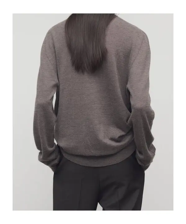 THE ROW Lizzy High Neck Sweater - Brown