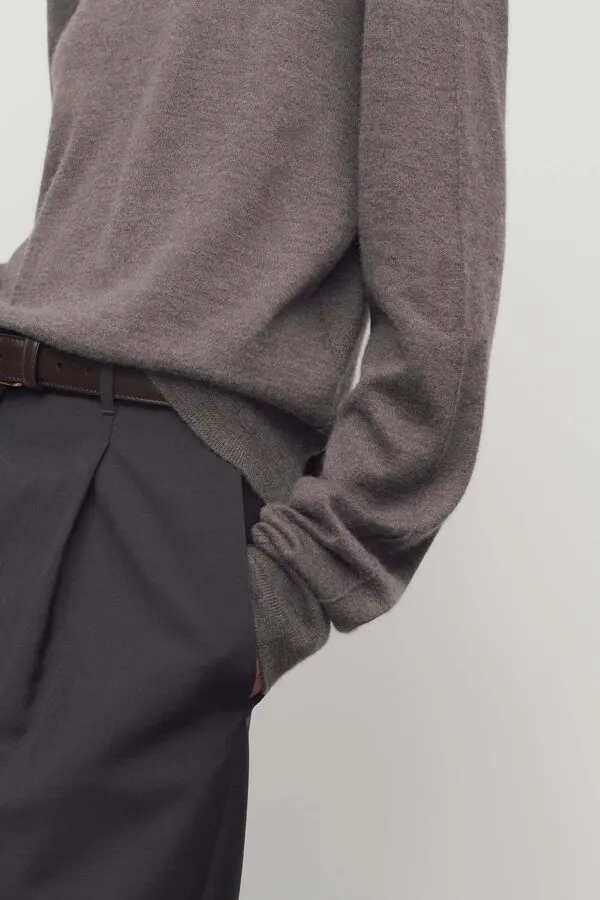 THE ROW Lizzy High Neck Sweater - Brown