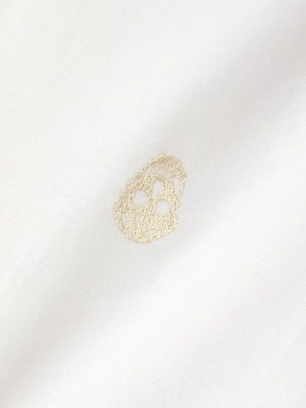 Alexander McQueen Embroidered Skull Shirt