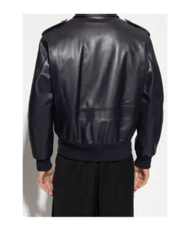 Givenchy Aviator Leather Jacket - Black