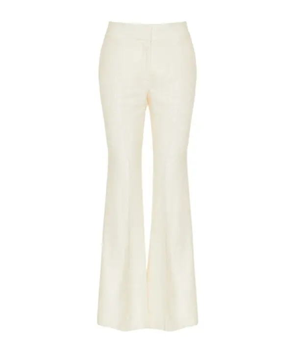 Gabriela Hearst Silk Flared Trousers