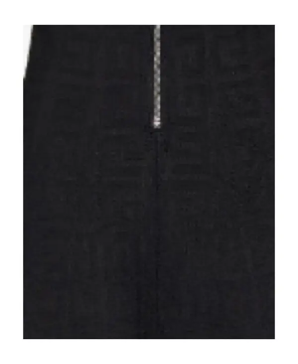 Givenchy 4g Jacquard Flared Mini Dress - Black