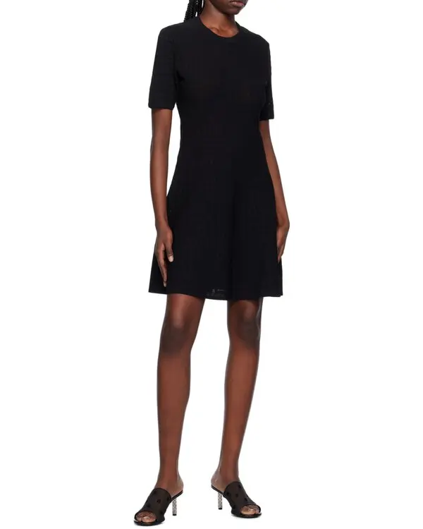 Givenchy 4g Jacquard Flared Mini Dress - Black