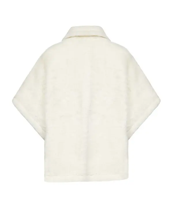 Max Mara Faux Fur Short Sleeved Coat