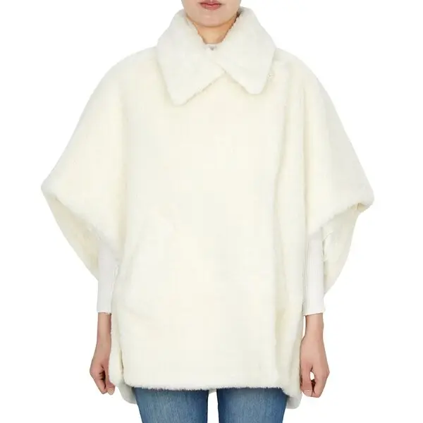 Max Mara Faux Fur Short Sleeved Coat