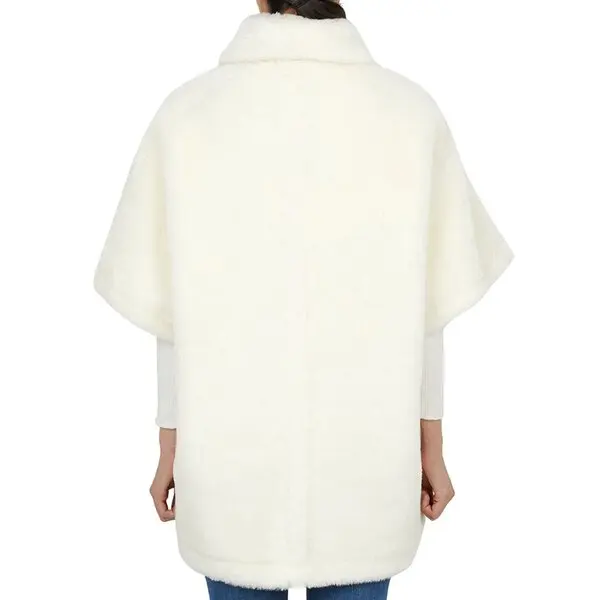 Max Mara Faux Fur Short Sleeved Coat