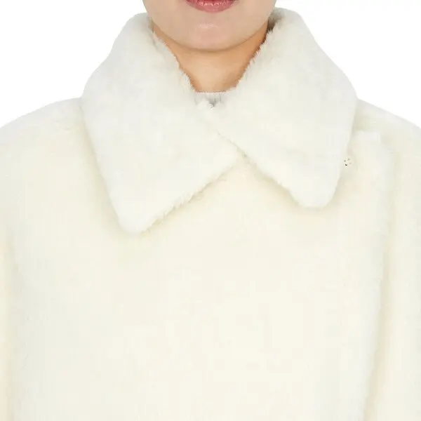 Max Mara Faux Fur Short Sleeved Coat