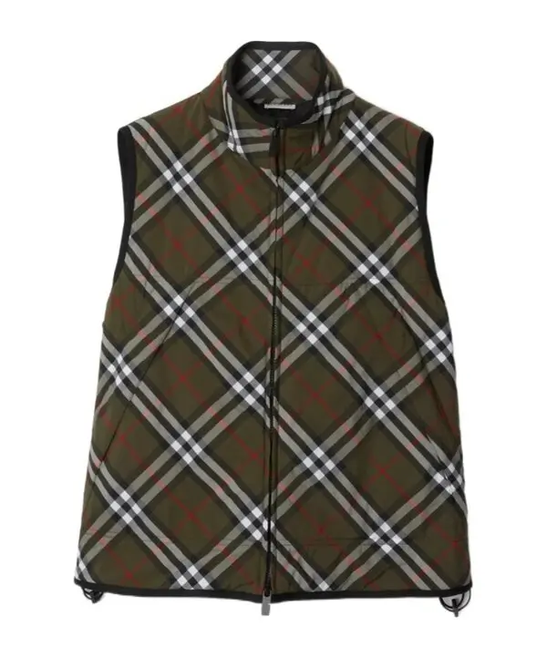 Burberry Checked Zip-up Padded Gilet - Loch