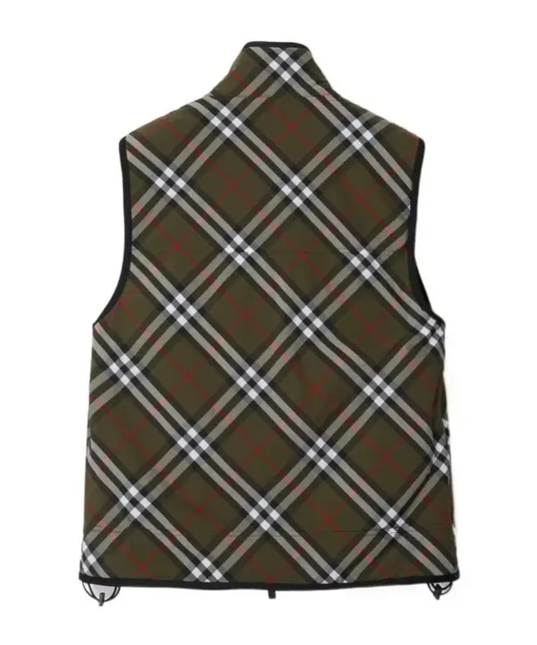 Burberry Checked Zip-up Padded Gilet - Loch