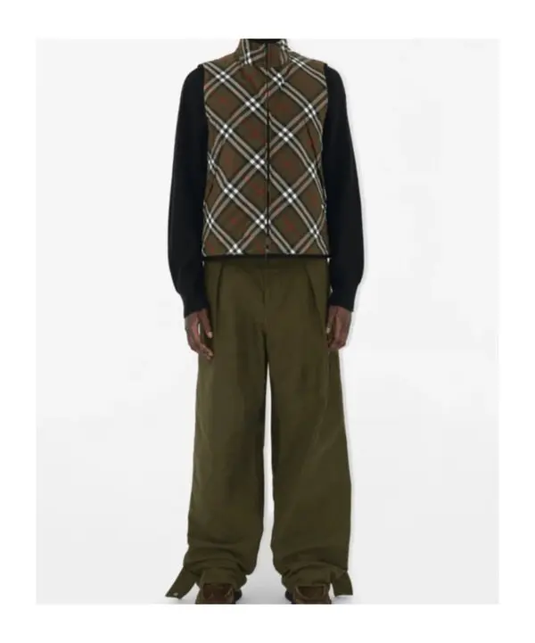 Burberry Checked Zip-up Padded Gilet - Loch