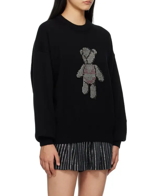 Alexander Wang Crystal Embellished Wool Jumper