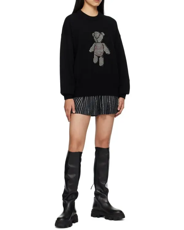 Alexander Wang Crystal Embellished Wool Jumper