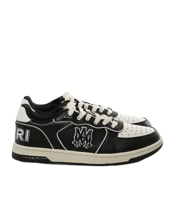 Amiri Logo Detailed Perforated Lace-up Sneakers - Black
