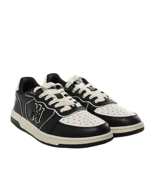 Amiri Logo Detailed Perforated Lace-up Sneakers - Black