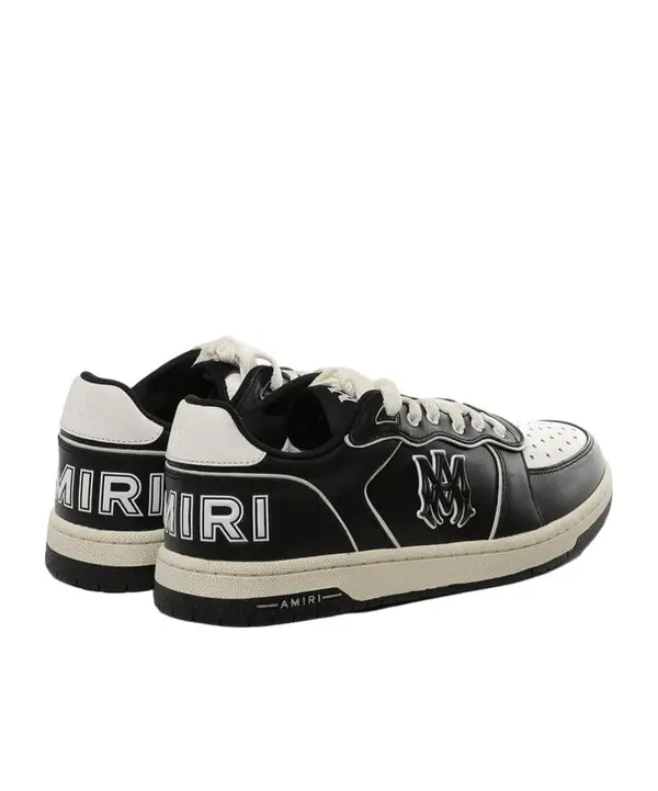 Amiri Logo Detailed Perforated Lace-up Sneakers - Black