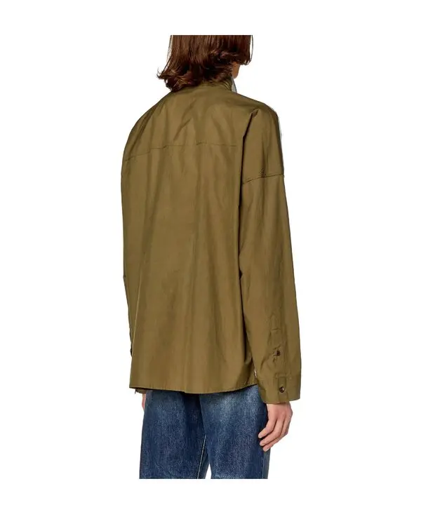 DIESEL® Half-zip Long Sleeve Sweater With Embroidered Logo