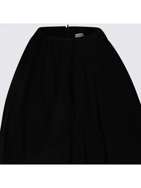TOTEME Sleeveless Gathered Midi Dress - Black