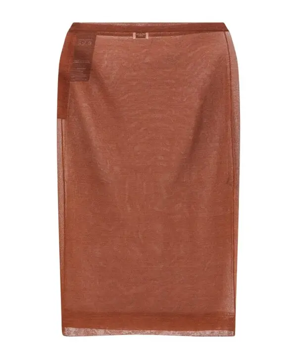 Saint Laurent Wide Hem Pencil Skirt