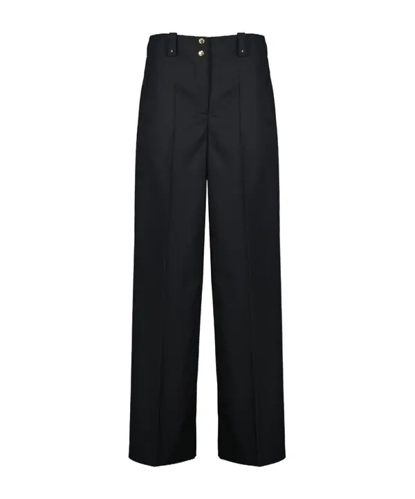 Moncler Pleat-detailed Wide-leg Trousers