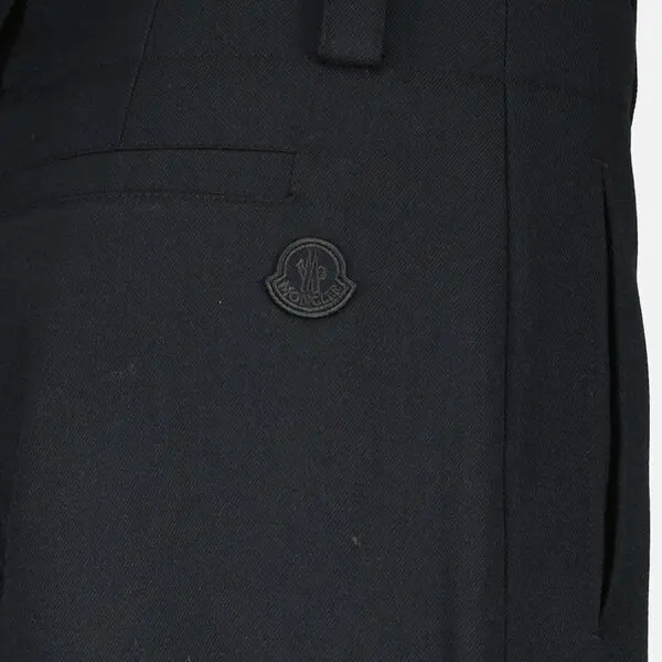 Moncler Pleat-detailed Wide-leg Trousers