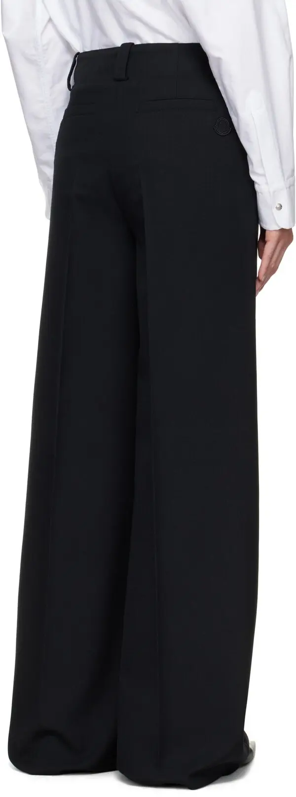 Moncler Pleat-detailed Wide-leg Trousers