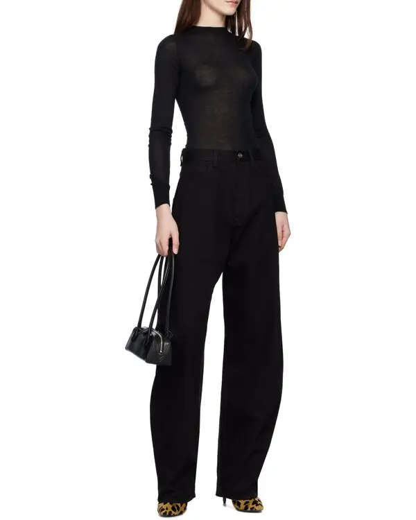 Alaïa Le Teckel Shoulder Bag - Black