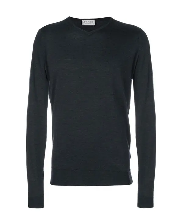 John Smedley Classic V-neck Long-sleeve Sweater