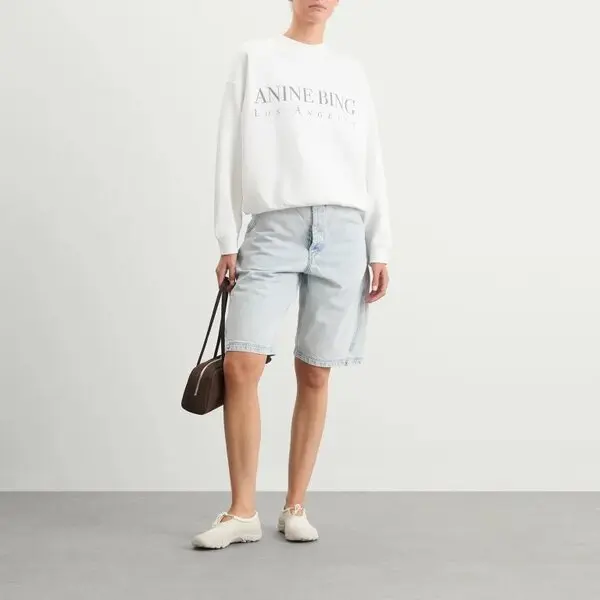 ANINE BING Los Angeles Crewneck Sweatshirt