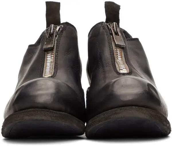 Guidi Pl0 Front Zipper Loafers