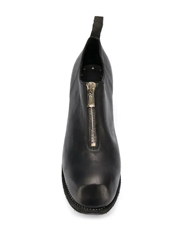 Guidi Pl0 Front Zipper Loafers