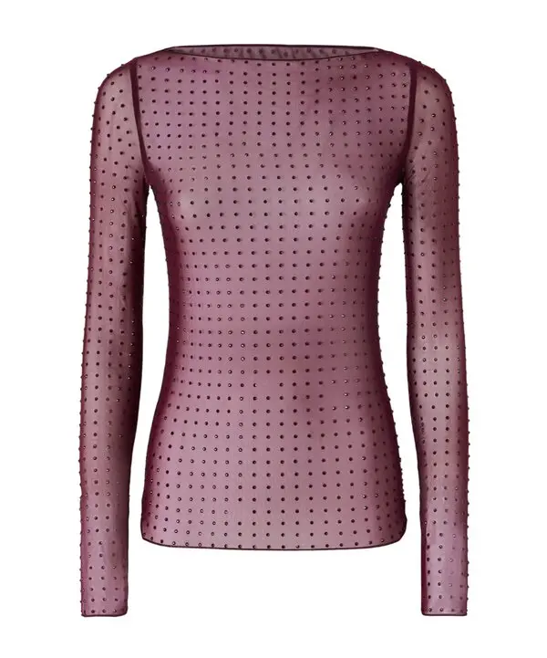 Pinko Embellished Sheer Tulle Jumper
