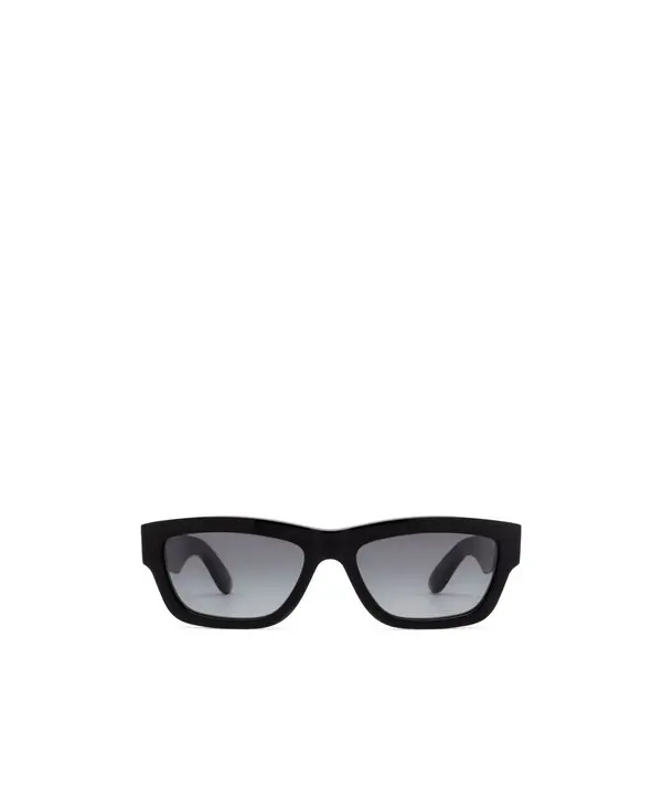 Alexander McQueen Rectangle Frame Sunglasses - Black