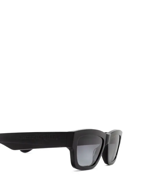 Alexander McQueen Rectangle Frame Sunglasses - Black